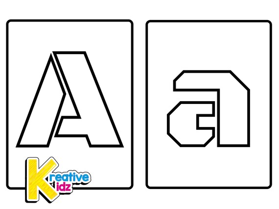 Uppercase & Lowercase Alphabet Letters Bundle ABC Alphabet - Etsy