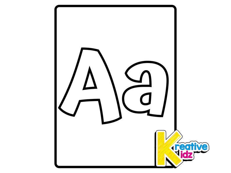 Uppercase & Lowercase Alphabet Letters | ABC Alphabet Coloring Pages ...