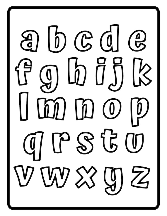Abc Letters For Coloring Coloring Pages For Big Kids Too | Printables