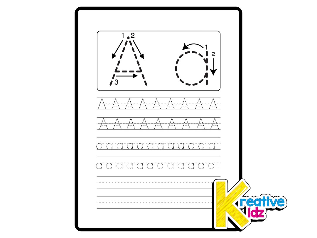 Alphabet Letter Tracing & Handwriting Pages | ABC Alphabet Handwriting ...
