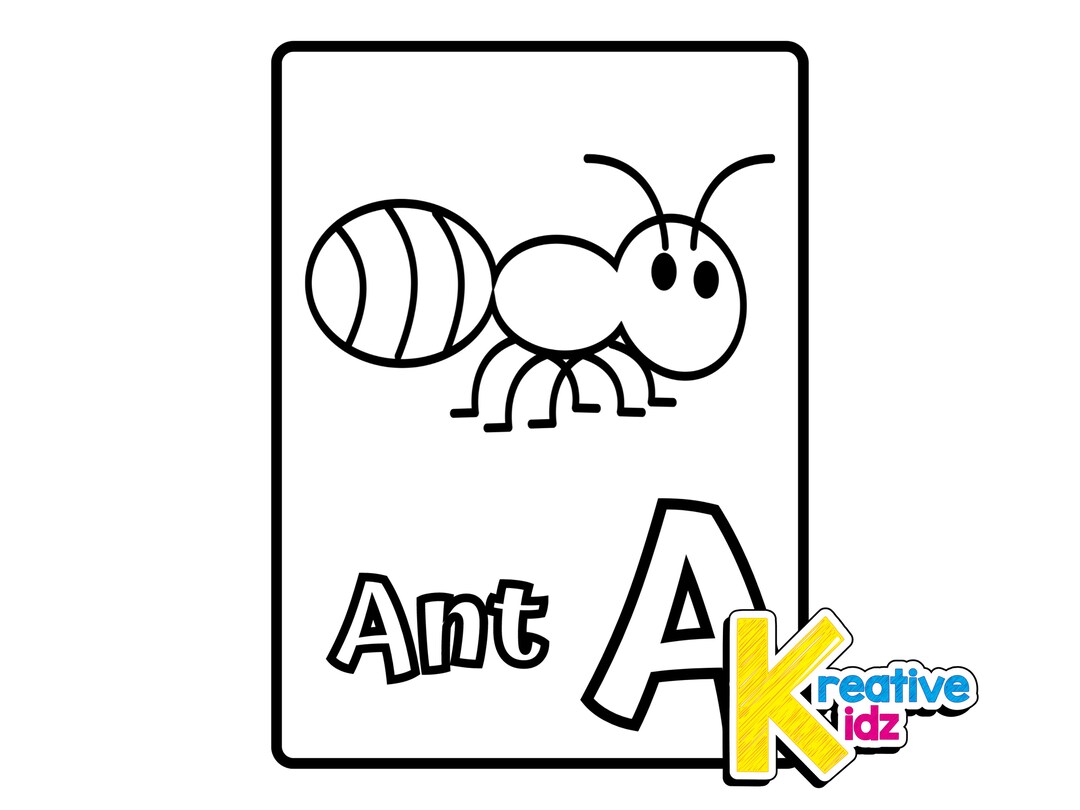 Animals Alphabet Coloring Book for Toddlers | ABC Coloring Pages for ...