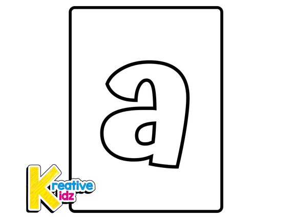 Lowercase Alphabet Letters ABC Alphabet Coloring Pages for - Etsy