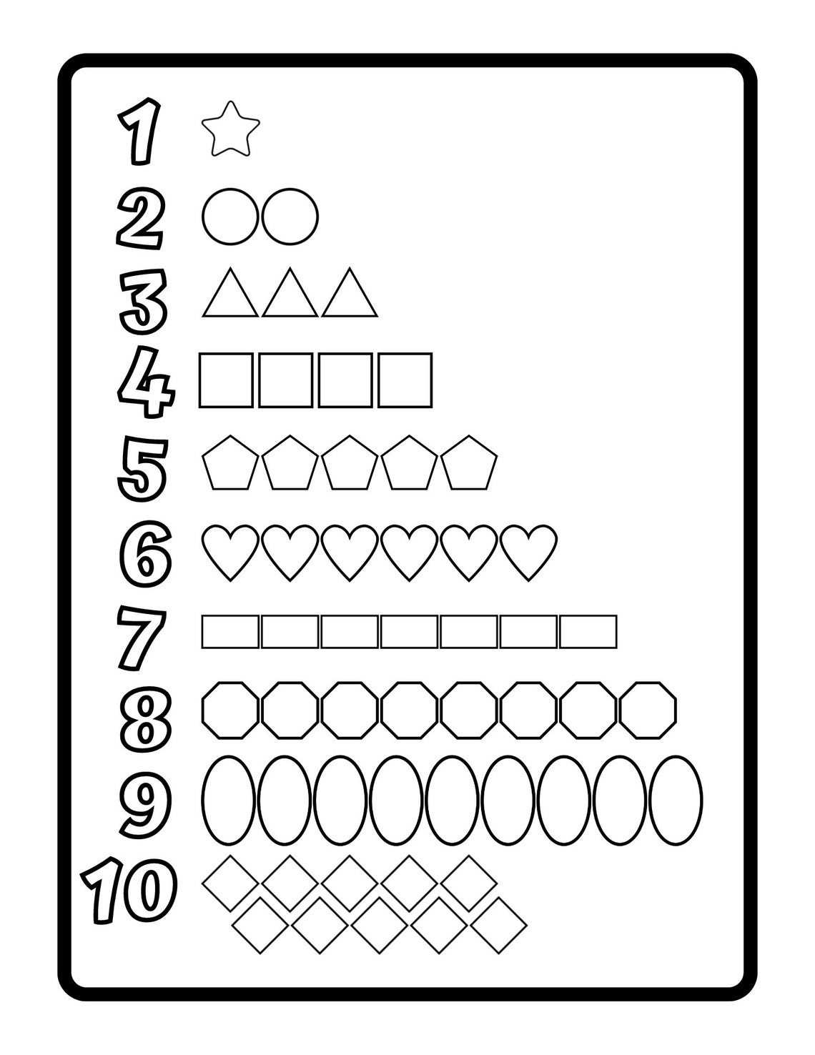 Numbers Counting Printable Pages | Counting Numbers 1 to 20 Coloring ...