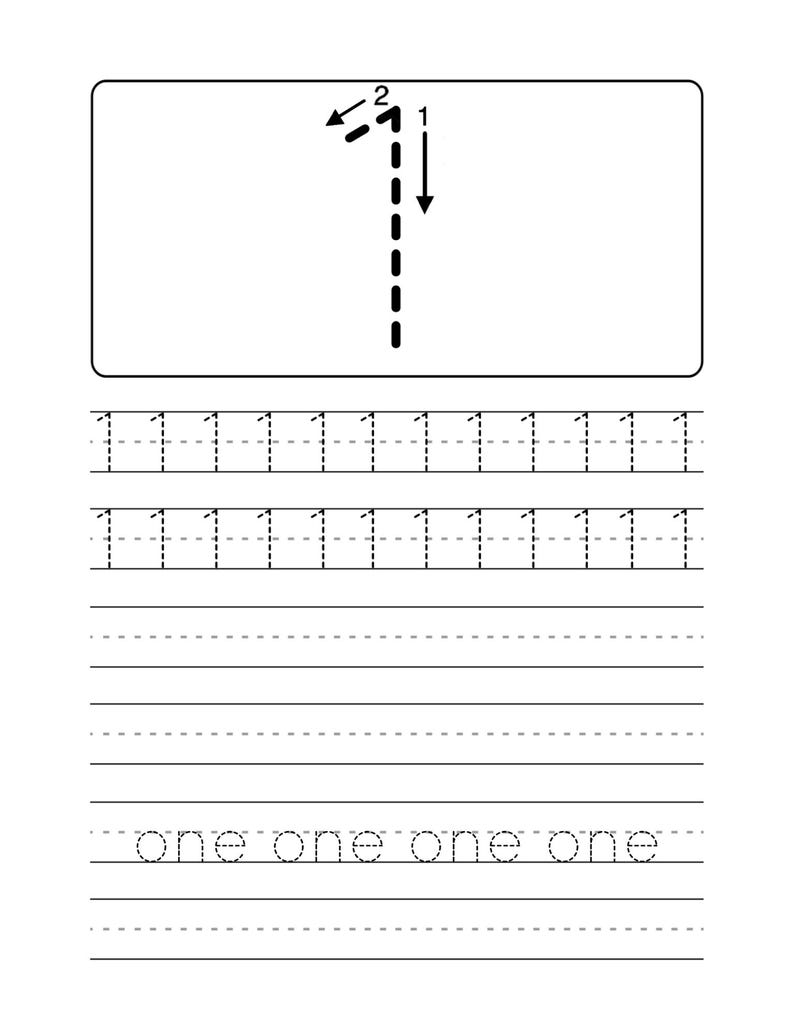 Number Tracing & Handwriting Pages | 1 to 30 Number Tracing Practice ...