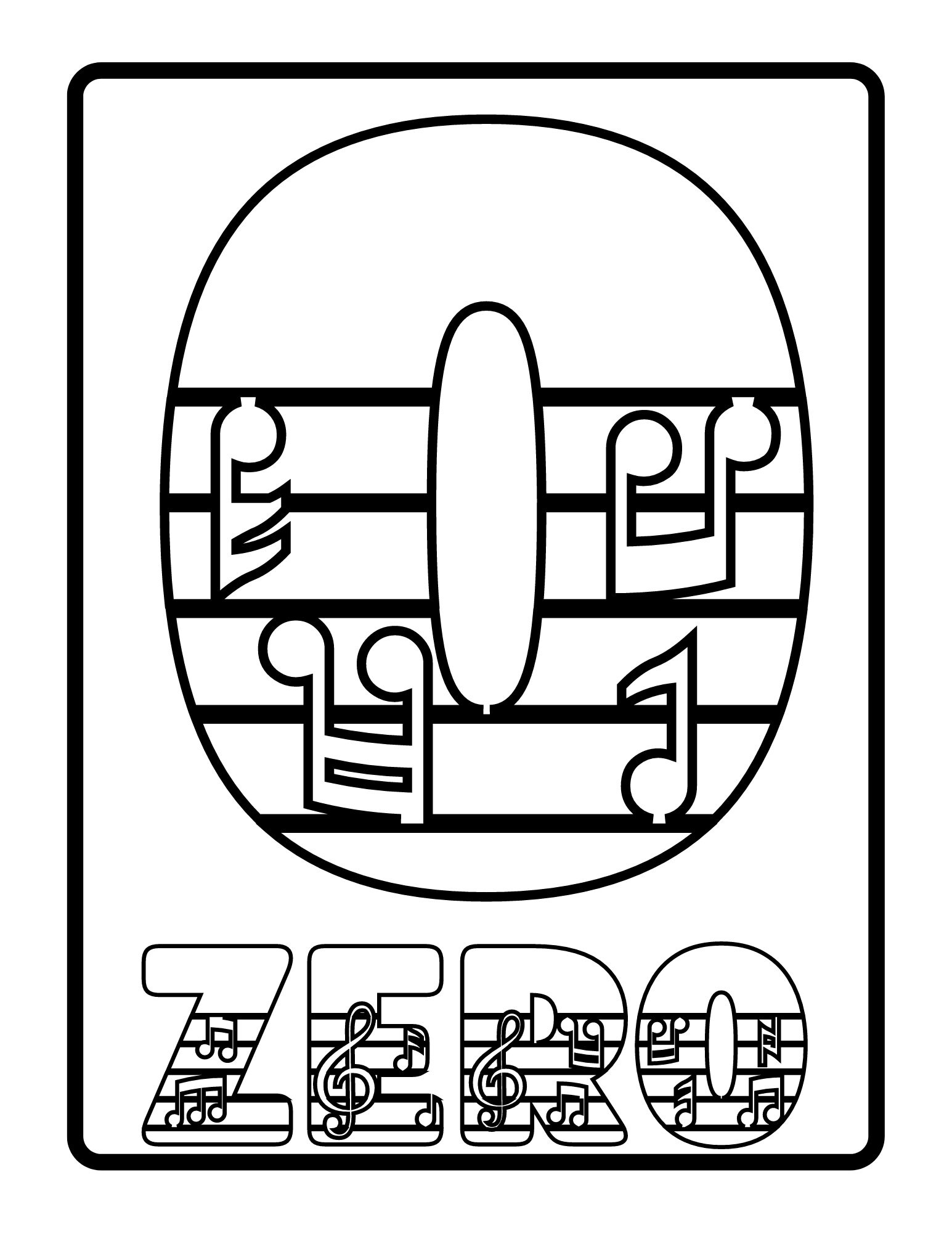 Printable Music Melody Numbers Font Pages | 1 to 30 Numbers Coloring ...