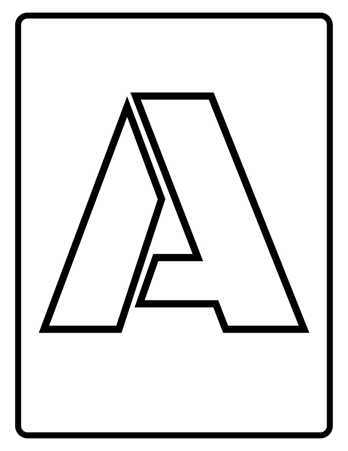 Military Stencil Font Uppercase Letters Coloring Pages | ABC Printable ...