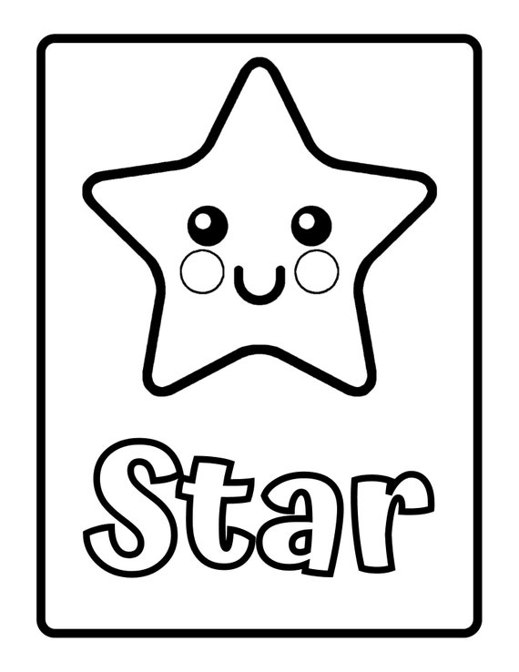 Simple Shapes Coloring Pages Preschoolers