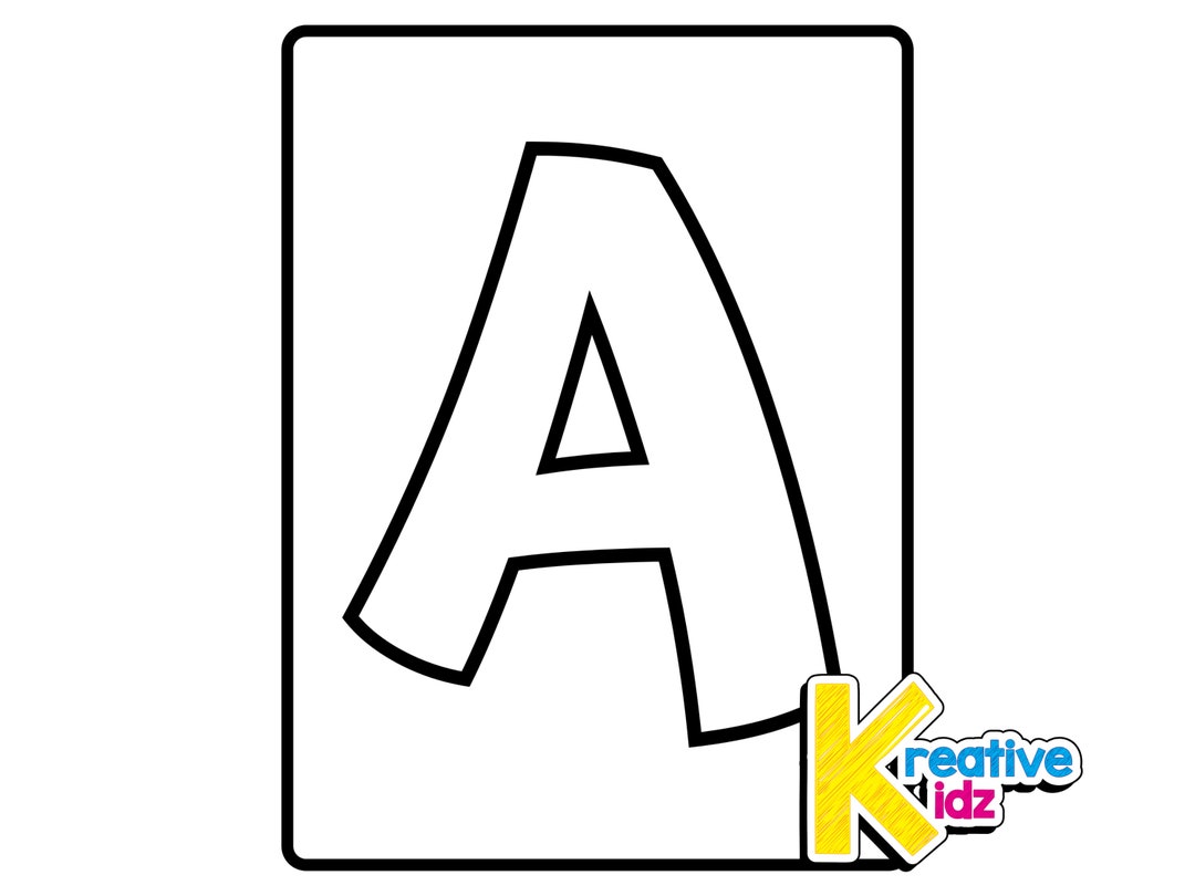 Uppercase Alphabet Letters | ABC Alphabet Coloring Pages for Kids and ...