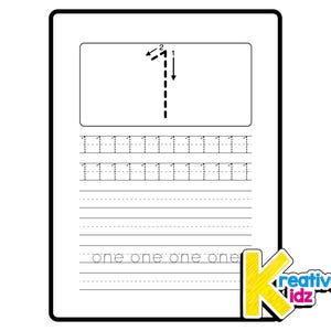 Number Tracing & Handwriting Pages | 1 to 30 Number Tracing Practice ...