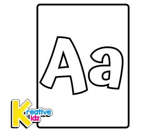 Uppercase Alphabet Letters ABC Alphabet Coloring Pages for - Etsy
