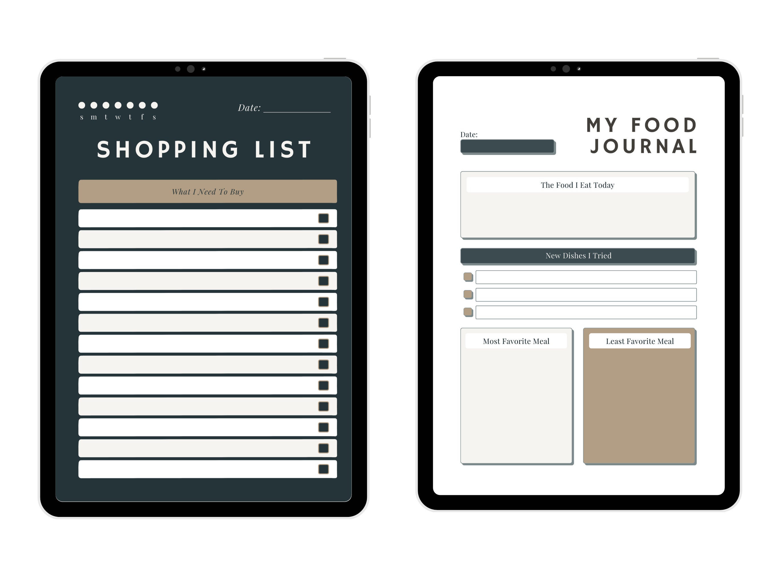 Ultimate Meal Planner Printable food Journal/grocery List - Etsy