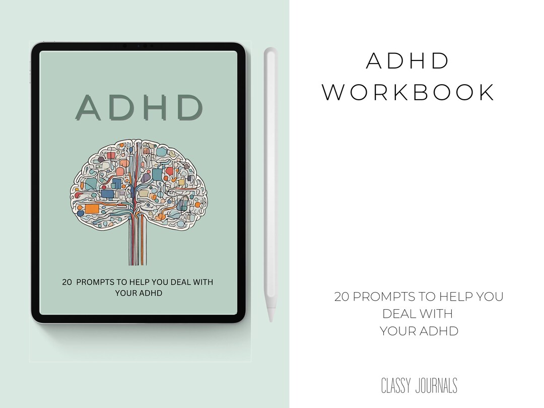 ADHD Workbook, ADHD Journal, Adhd Planner, Adhd Organizer, Adhd Tracker ...