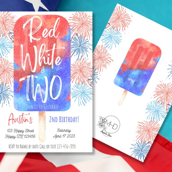Red White and Two Svg - Etsy