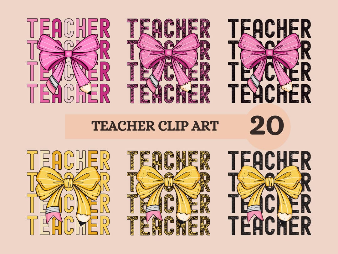 Coquette Bow Elementary Teacher Clipart Special Education Clipart Cute ...