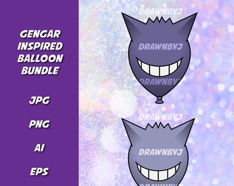 Gengar Balloons - Etsy