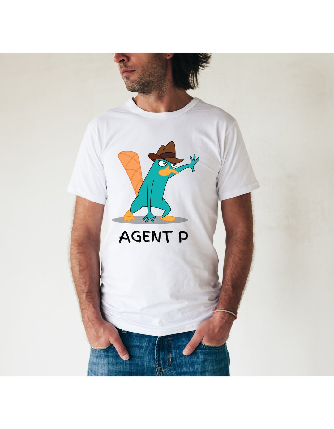 Agent P T-shirt: Perry the Platypus, Phineas and Ferb Cartoon - Etsy