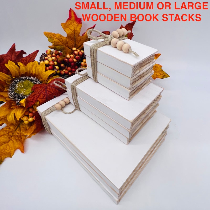 Stacked Books Decor - Etsy