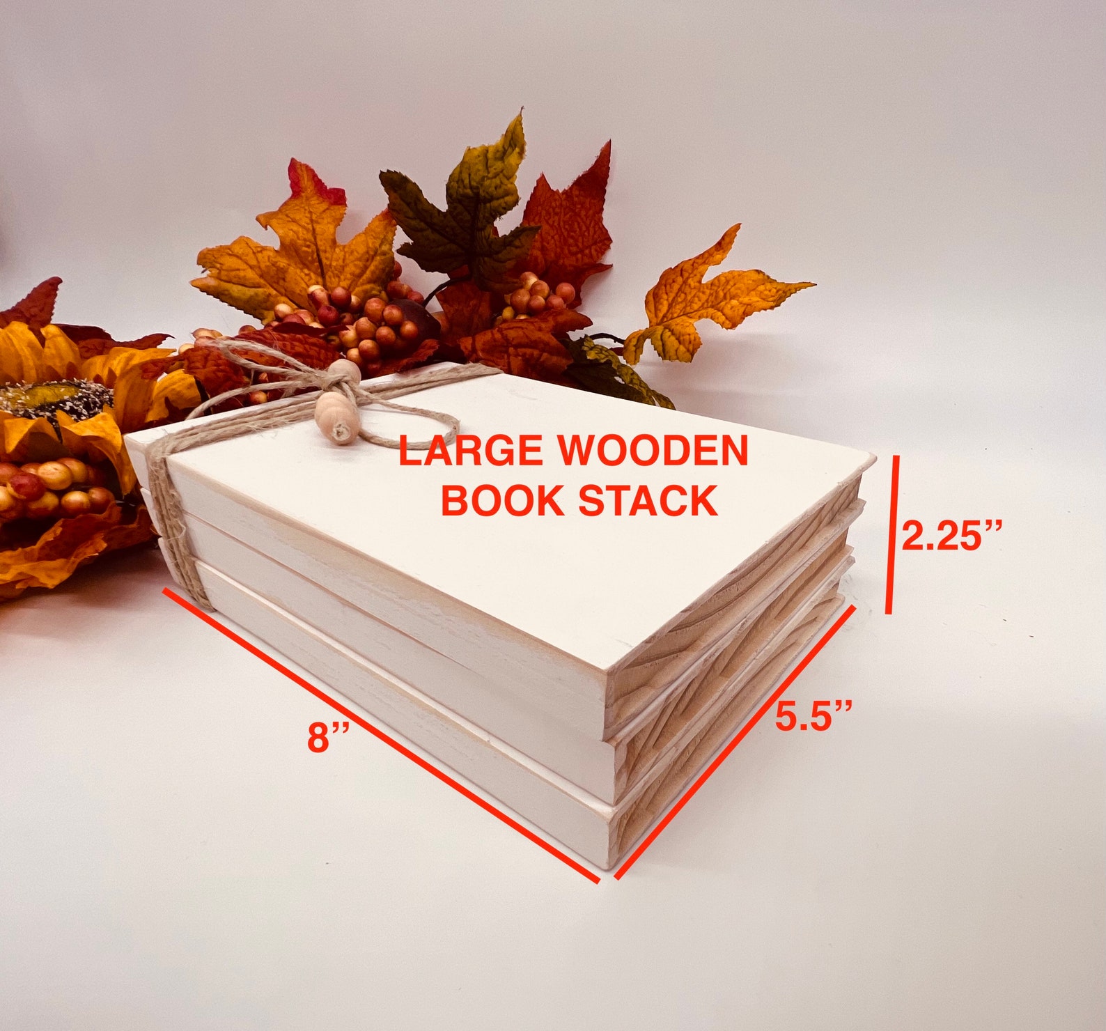 DIY Wooden Stacked Books DIY Crafts Tiered Tray Book Set - Etsy