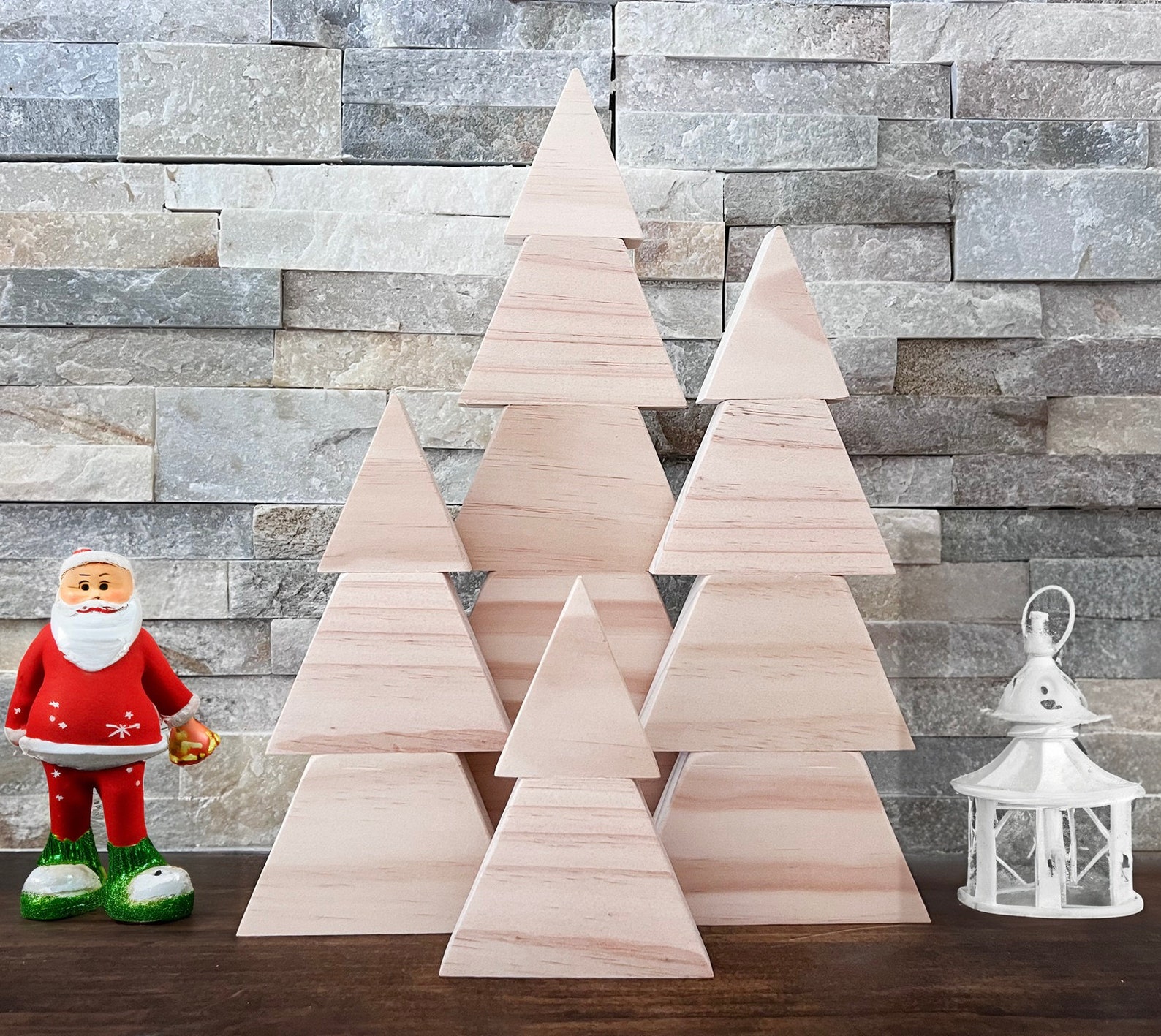 Christmas Trees, Large Free Standing Decorative Wooden Trees, Christmas ...