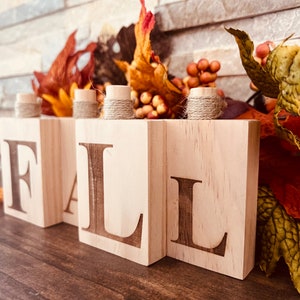 Handcrafted Wooden FALL Sign - Minimalist Home Decor - Rustic Wood ...