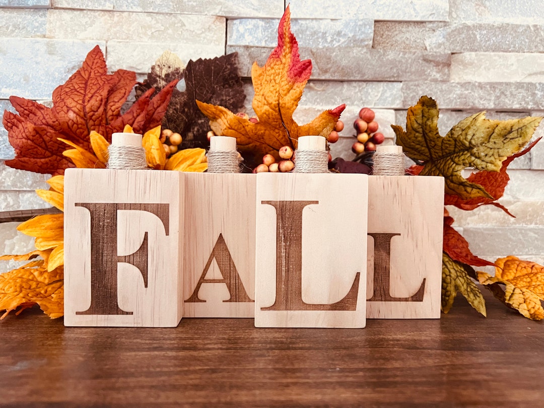 Handcrafted Wooden FALL Sign - Minimalist Home Decor - Rustic Wood ...