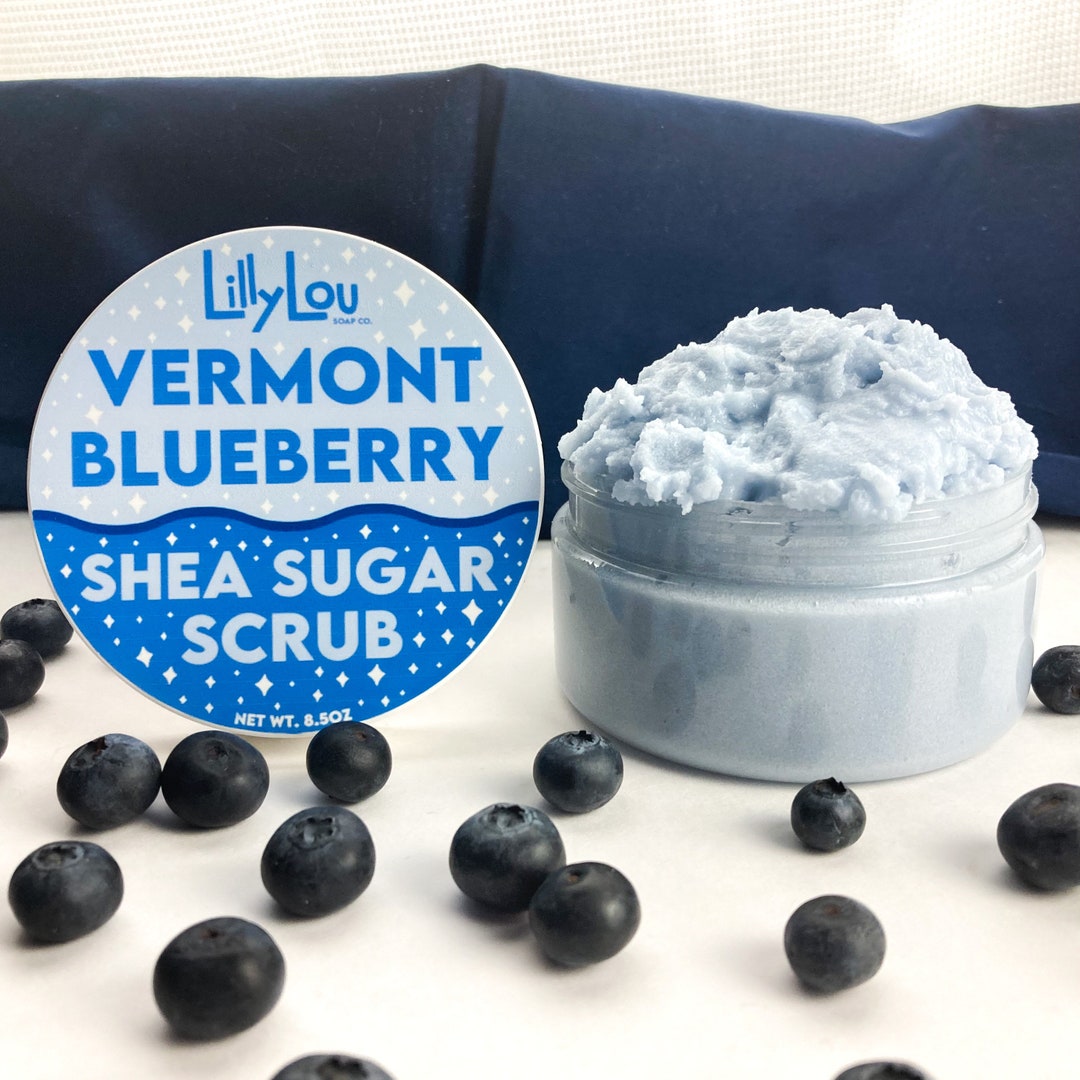 Sugar Scrub Exfoliating Shea Body Scrub Gifts for Her Vermont Blueberry ...
