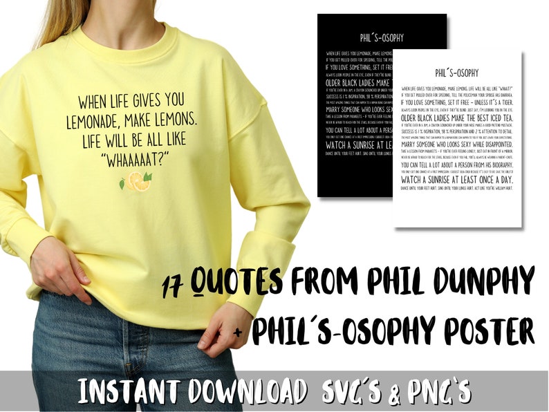 Modern Family Phil Dunphy Quotes SVG & Png | PHIL'SOSOPHY | Instant ...