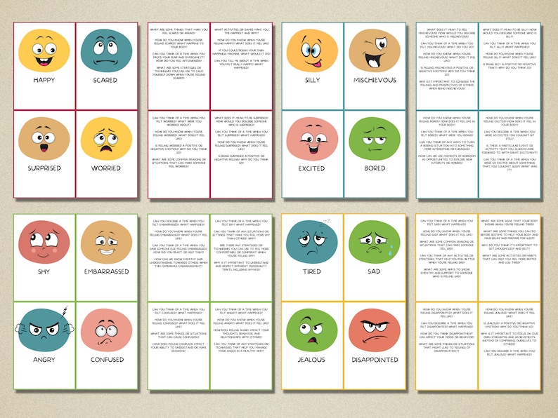 Feelings Flashcards & Feelings Poster | Calming Corner | Emotion ...