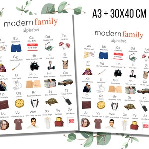 Modern Family ALPHABET | Phil Dunphy Claire Jay Cam Mitchell Gloria ...