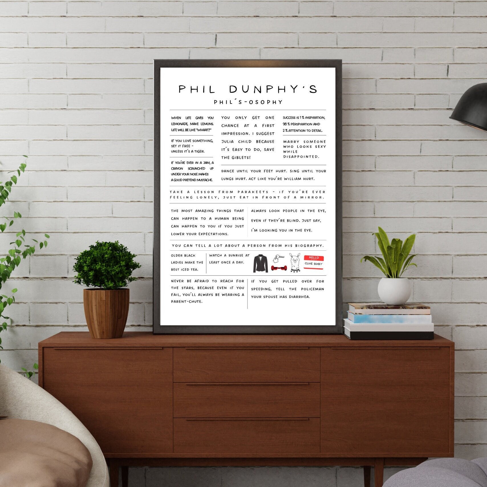 PHIL'SOSOPHY | Modern Family Phil Dunphy Quotes Print | Instant ...