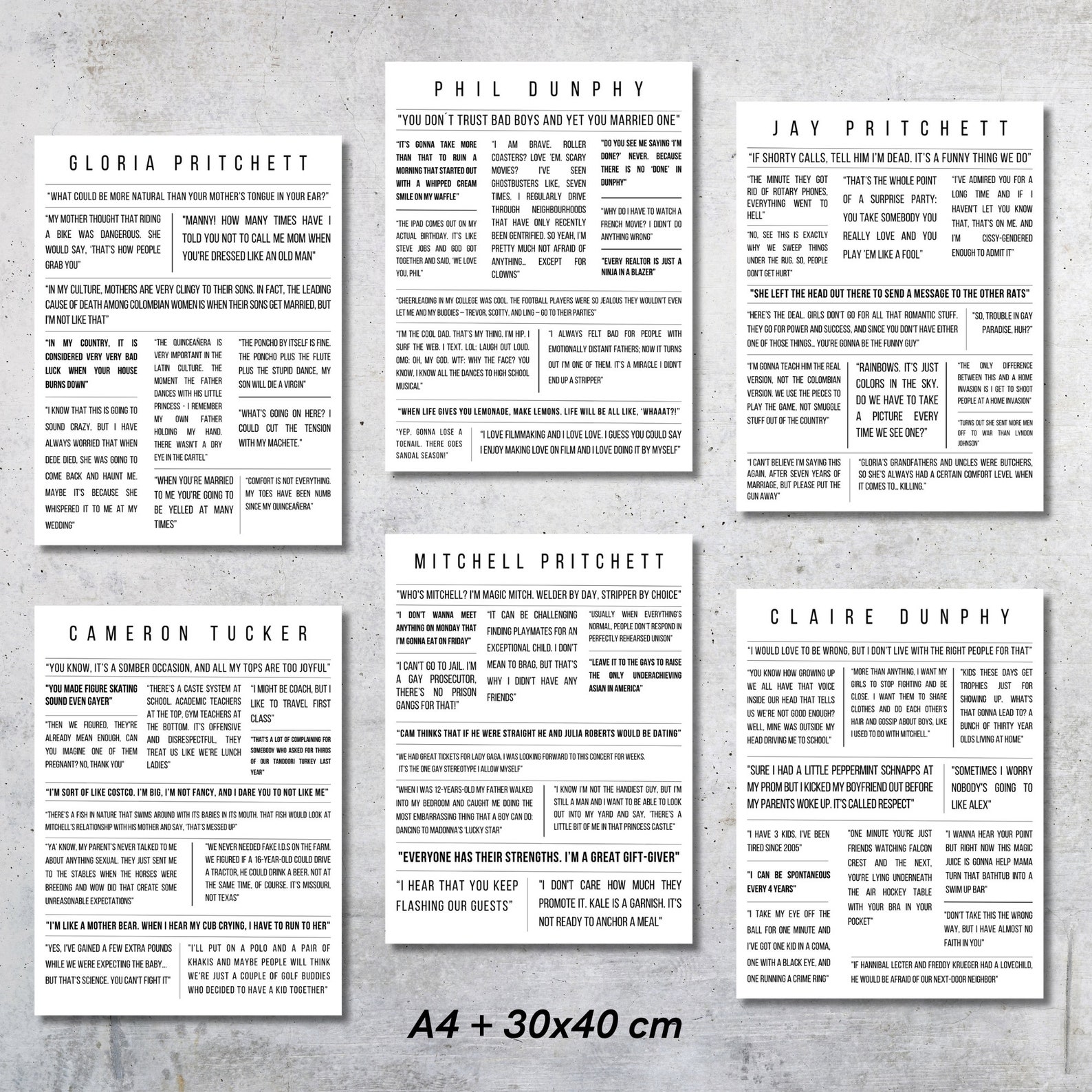 Modern Family Quotes Poster Bundle | Phil Dunphy Quotes | Modern Family ...