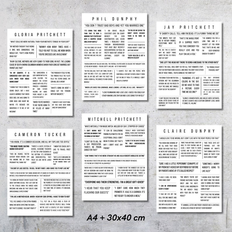 Modern Family Quotes Poster Bundle | Phil Dunphy Quotes | Modern Family ...