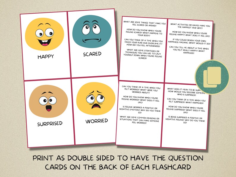 Feelings Flashcards & Feelings Poster | Calming Corner | Emotion ...