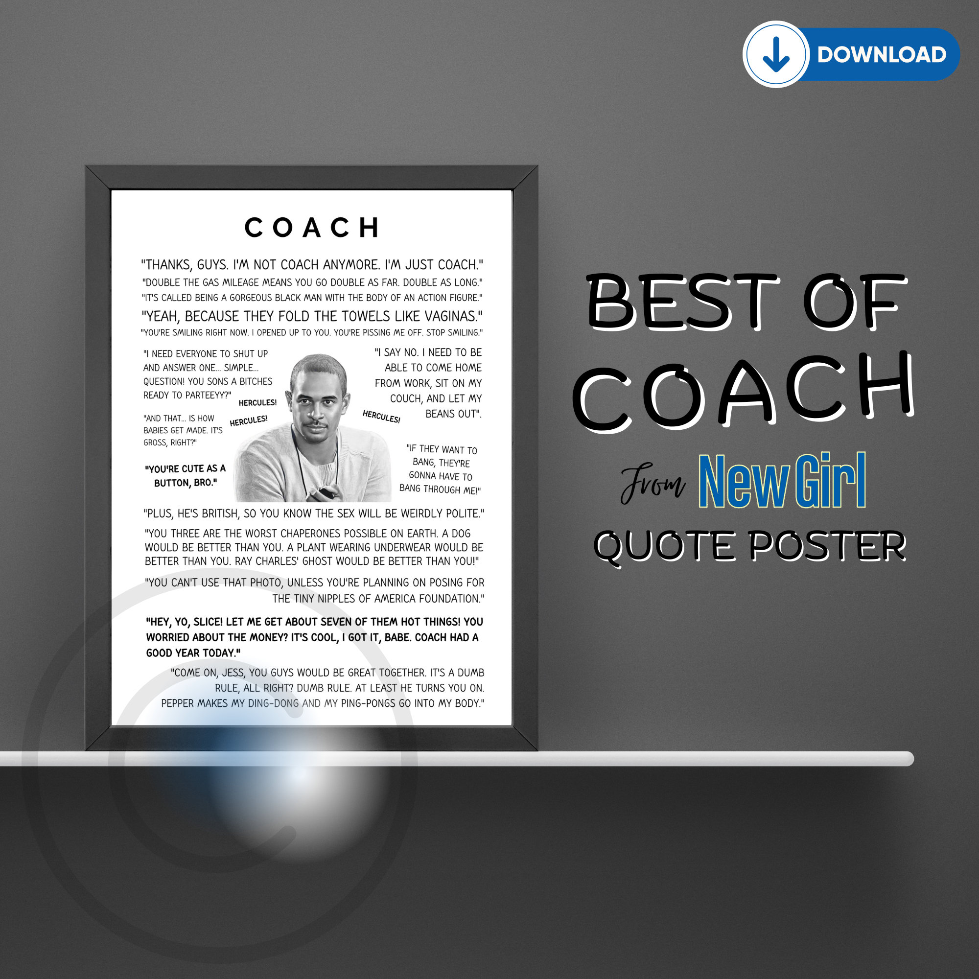 New Coach Quotes SportyPrintsbyMBM Shared A New Photo On Etsy | Sport