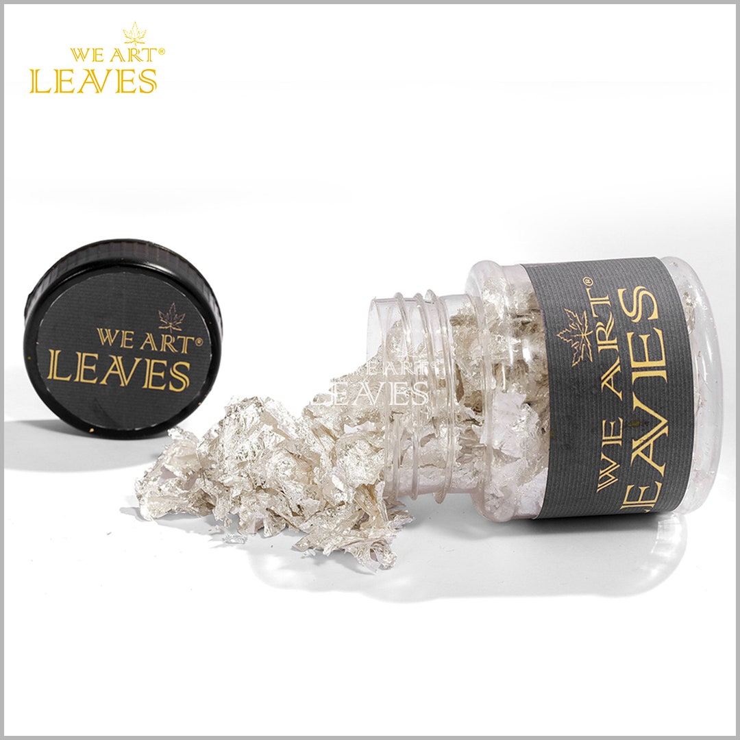 Buy Silver Flakes | Edible Silver Small Flakes 100mg, 24 K - Used for ...