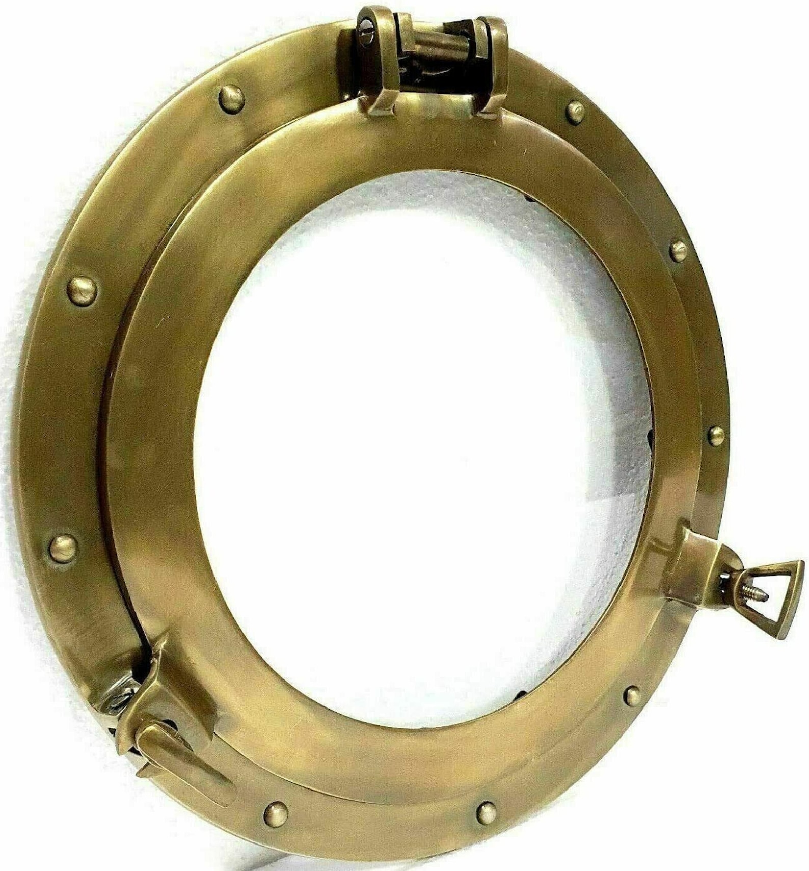 Antique Brass Nautical Maritime Ship Boat Window & Wall Mirror Porthole ...