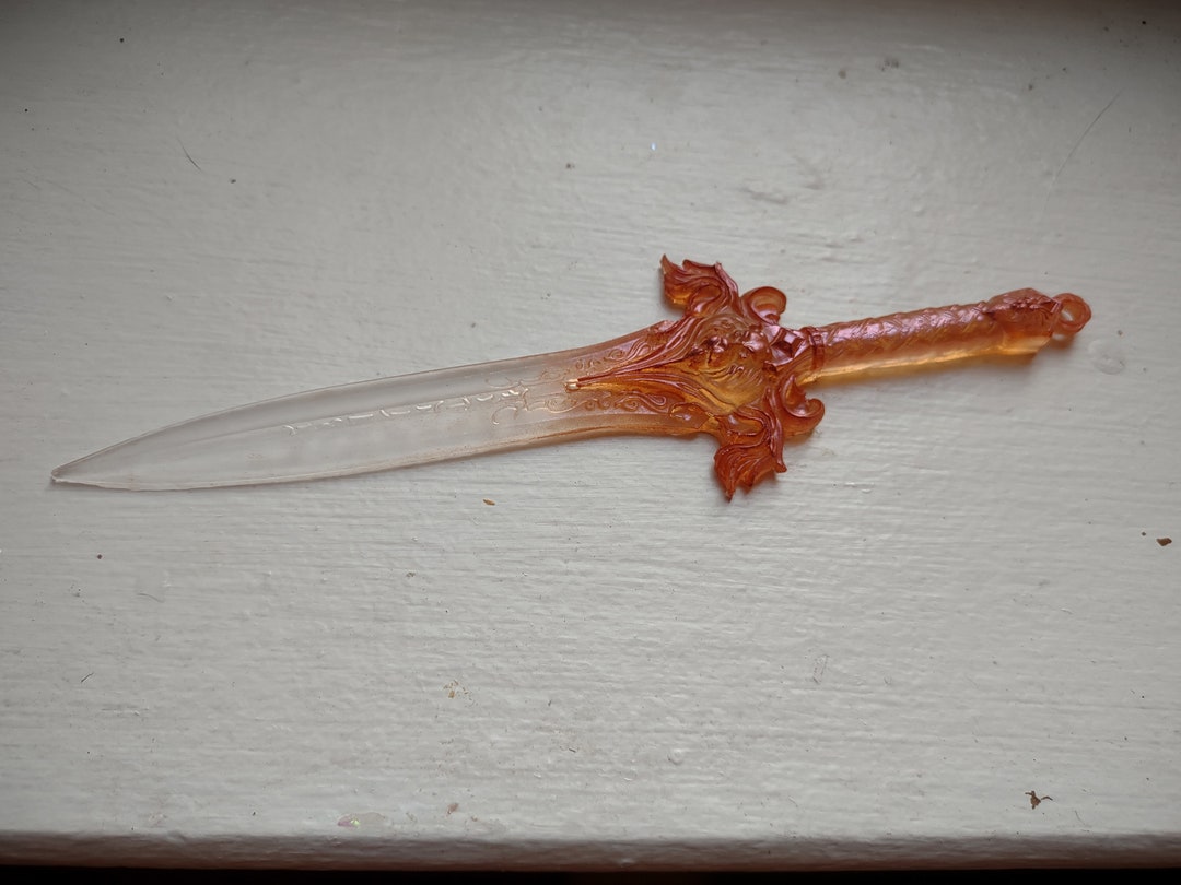 Ornate Decorative Small Resin Dagger Knife Red and Rose Gold - Etsy