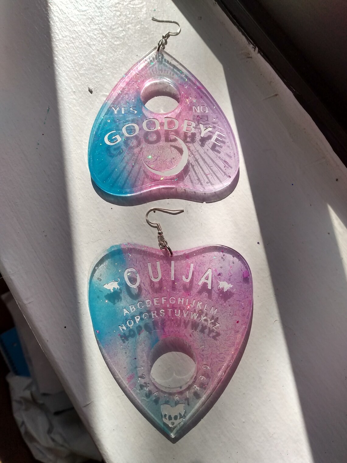 Cute Pastel Goth Clear Transparent Pink and Blue Jumbo Large Ouija ...