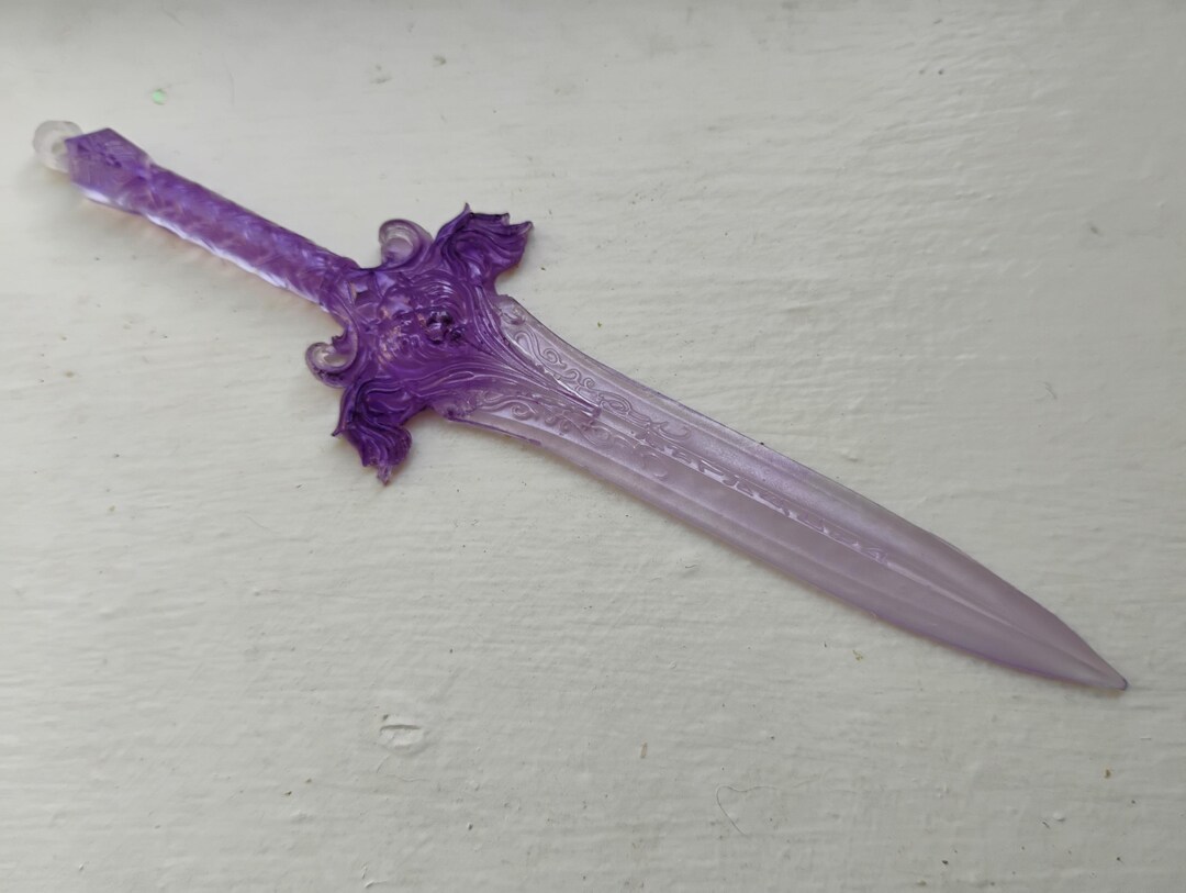 Ornate Decorative Small Resin Dagger Iridescent Amethyst Purple - Etsy