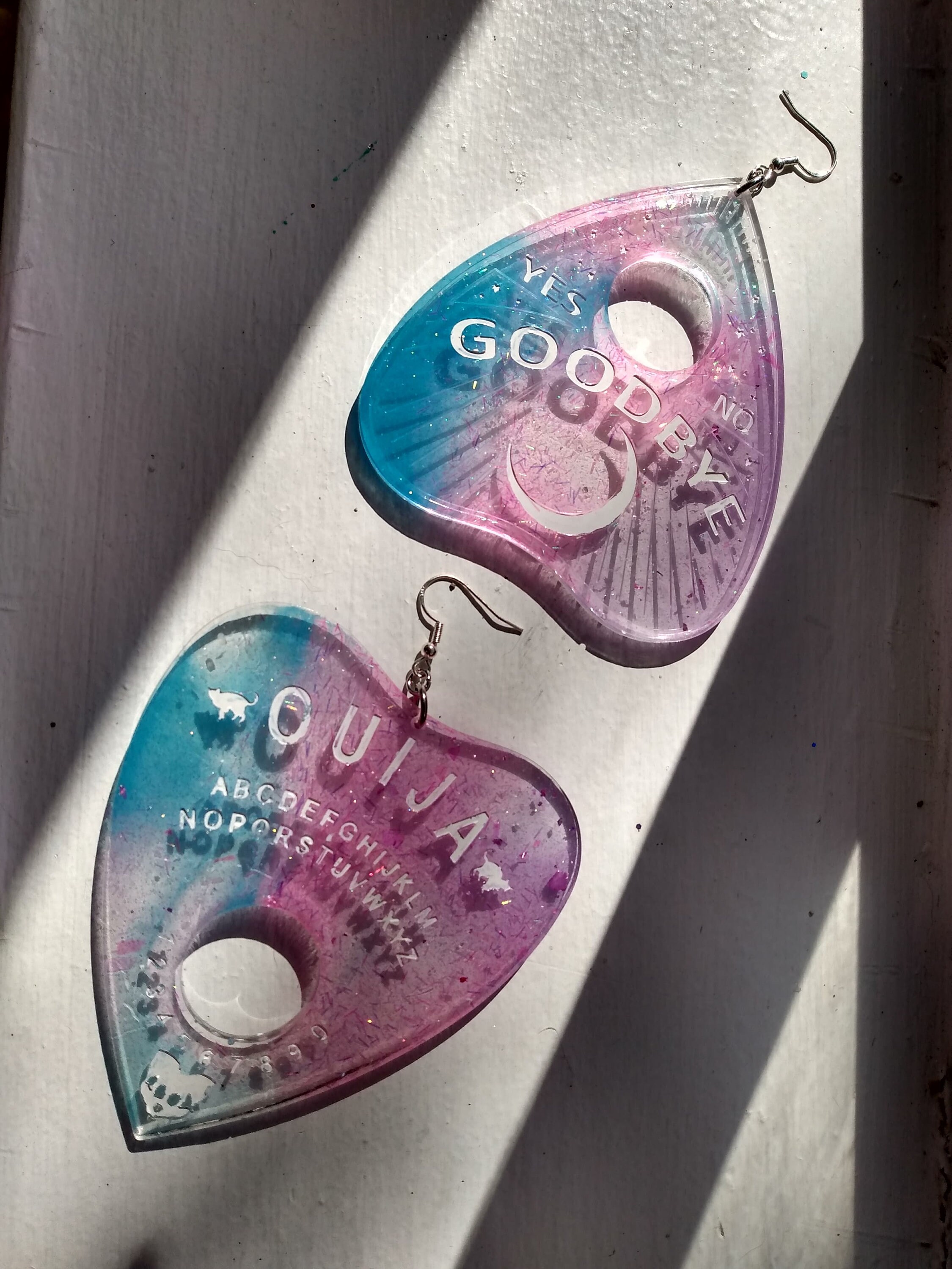 Cute Pastel Goth Clear Transparent Pink and Blue Jumbo Large Ouija ...