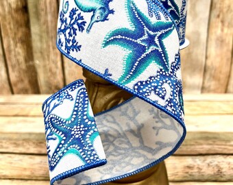 Nautical Wired Ribbon - Etsy