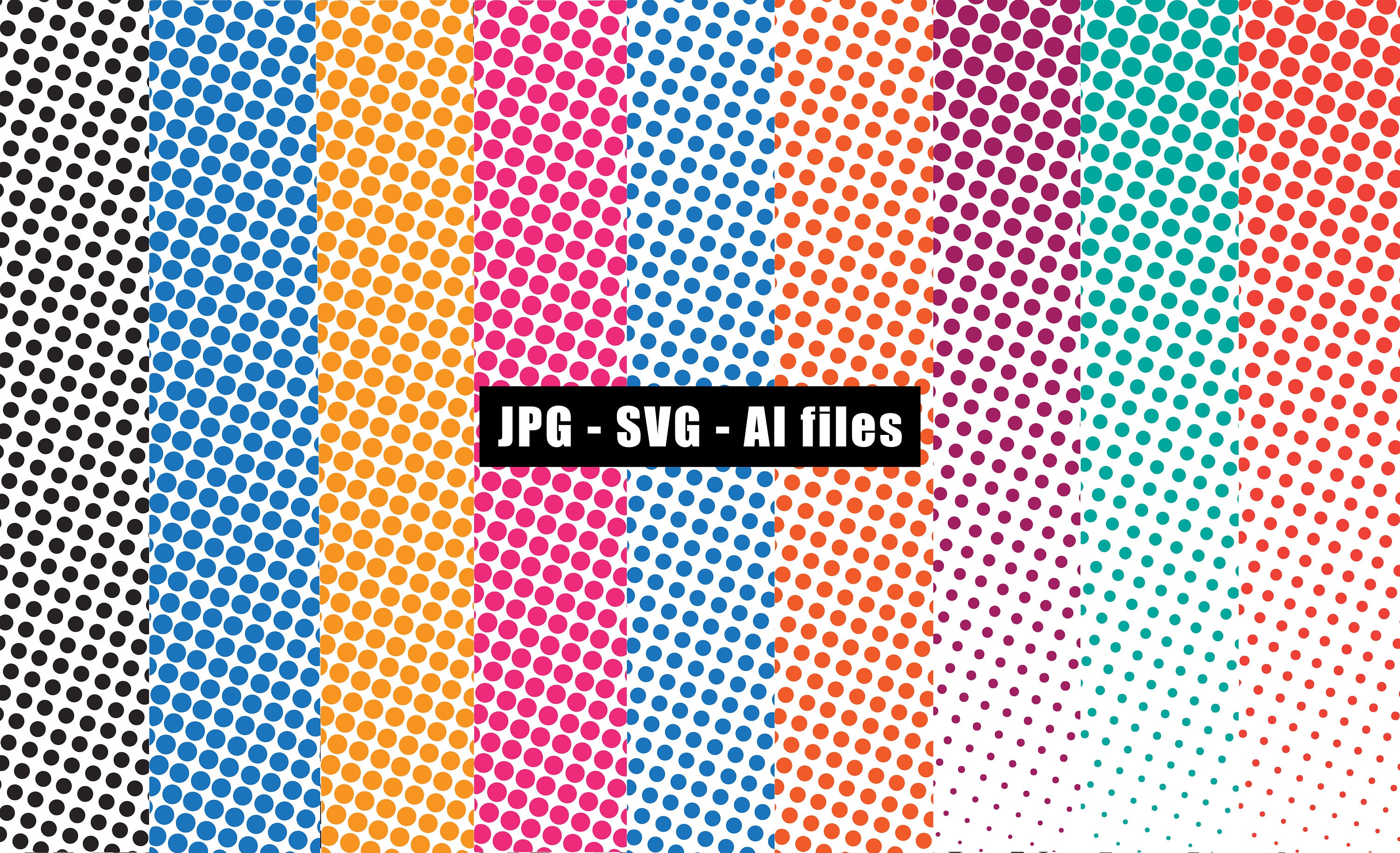 Bundle of Abstract Halftone Patterns 10x Halftone Simple Pattern ...