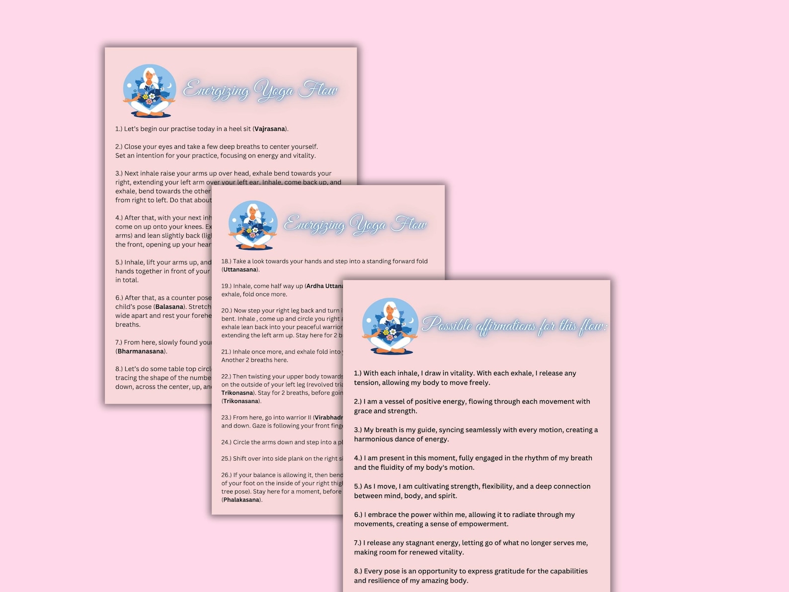 Energizing Yoga Flow Yoga Class Plan Yoga Class Sequence Vinyasa Yoga ...