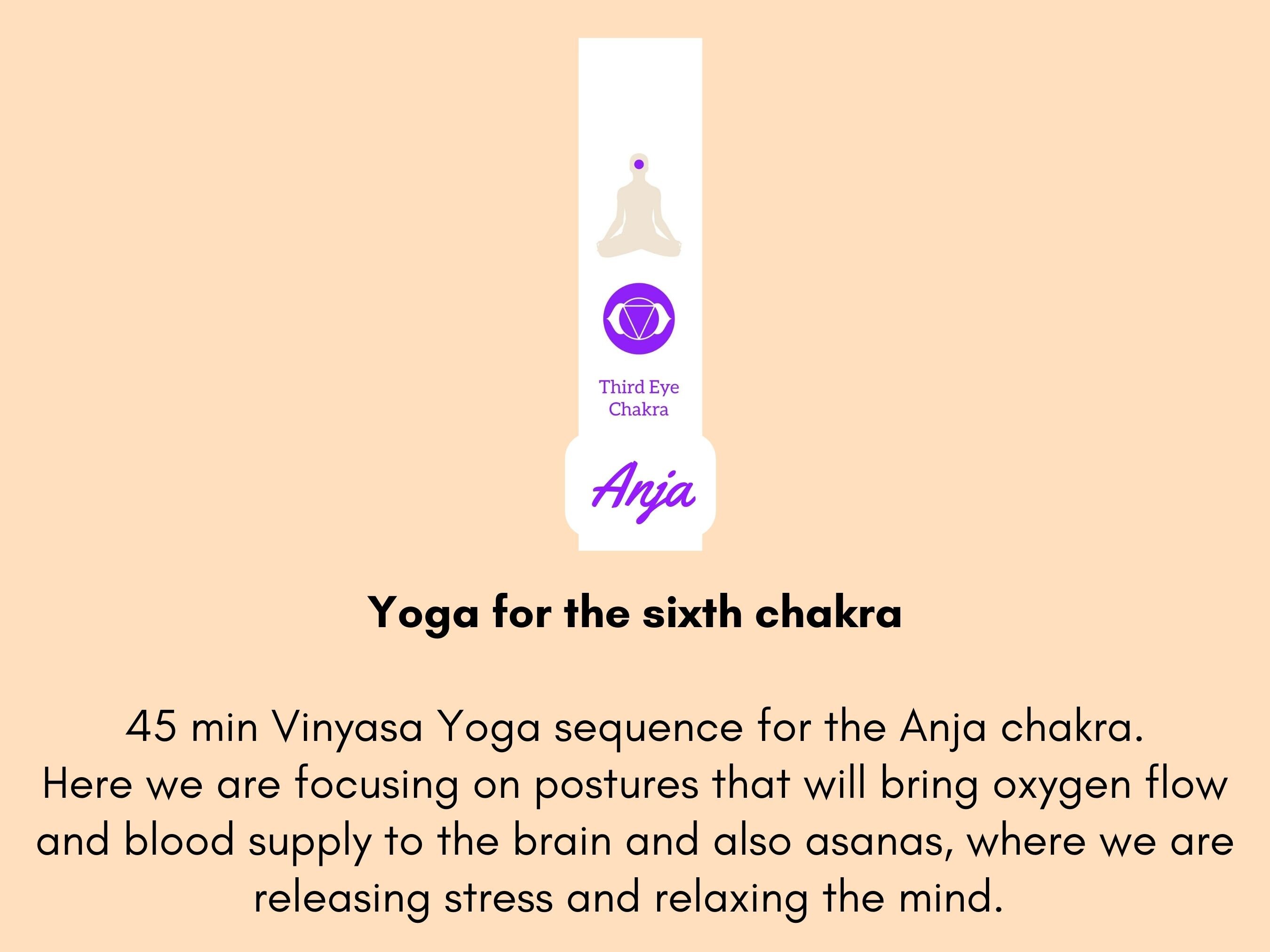 Yoga Class Plan Yoga for the Chakras Sixth Chakra PDF Yoga Sequence Yoga Planner Yoga Sequence ...