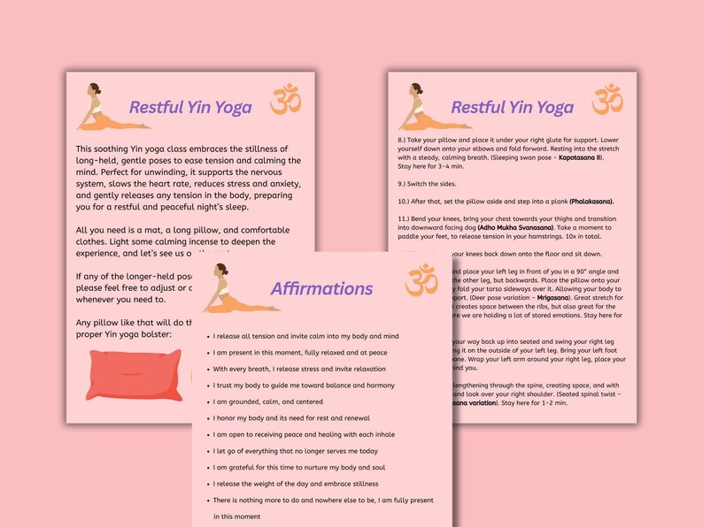 Yin Yoga - Yin Yoga Class - Yin Yoga Class Plan - Yoga Teacher - Yoga ...
