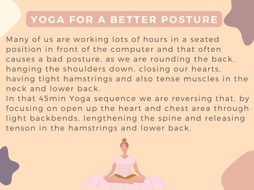 Yoga Class Plan - Yoga for a Better Posture - PDF - Yoga Sequence ...