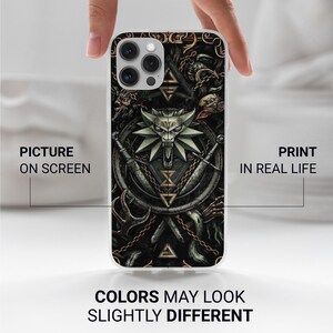 The Witcher Series Wolf Game Artwork Phone Case for iPhone 14 13 Pro ...