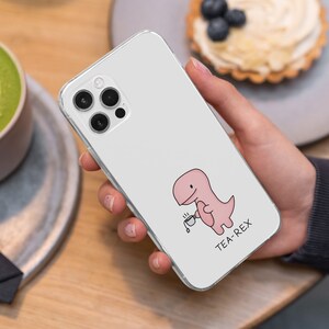 Dinosaur Phone Case T-rex Cover Doodle for iPhone 15, 14 Pro, 13, 12 ...