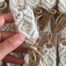 Macrame Key Chain Boho Custom Name Bridal Shower Gift & Guest Favors Name Tag Bridesmaids ...