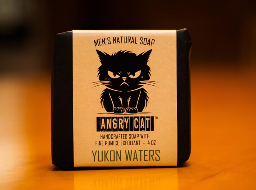 Men's 'angry Cat' Soap All Natural Men's Soap With Unique Scents Fine ...